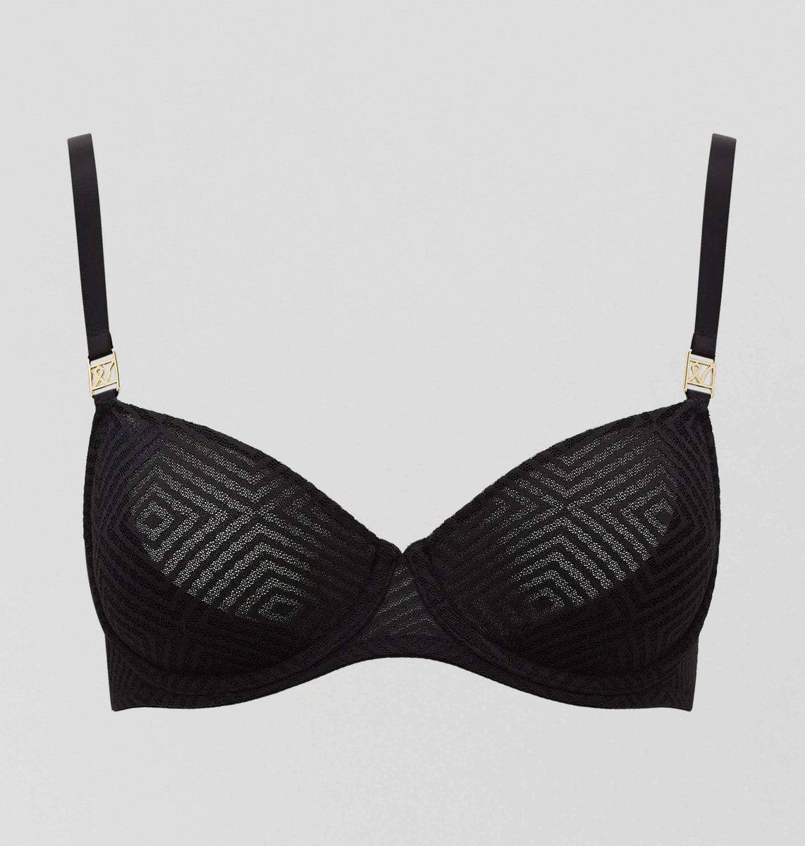 Aztec lace balconette bra [Black] – The Pantry Underwear
