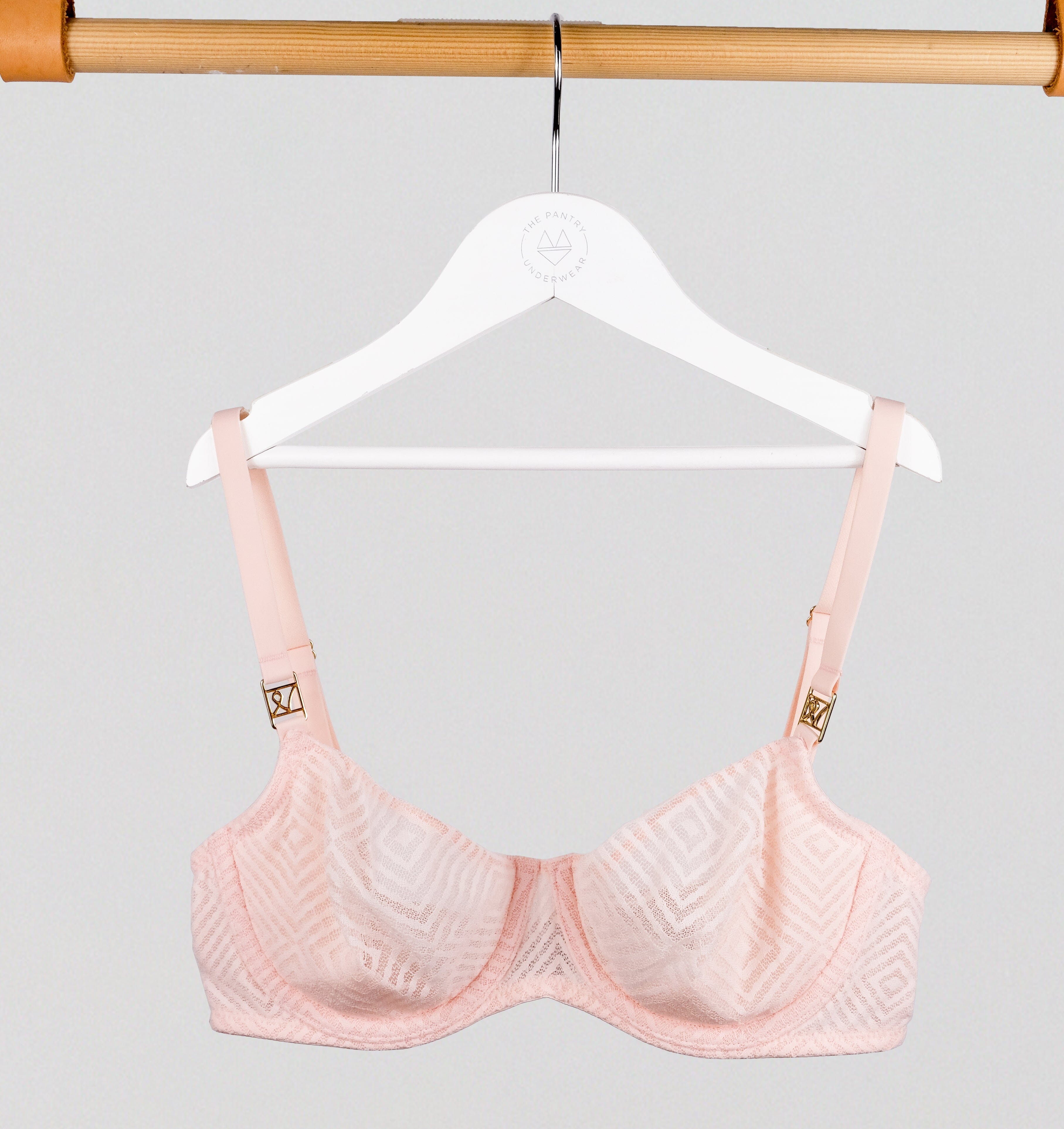 Aztec lace balconette bra [Blush] – The Pantry Underwear