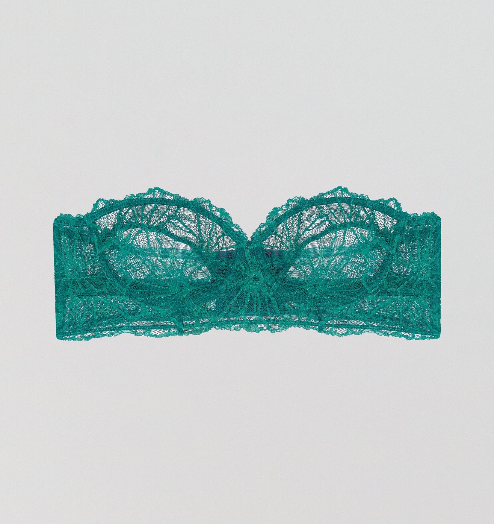 Teal lace & plum strapless bra – The Pantry Underwear