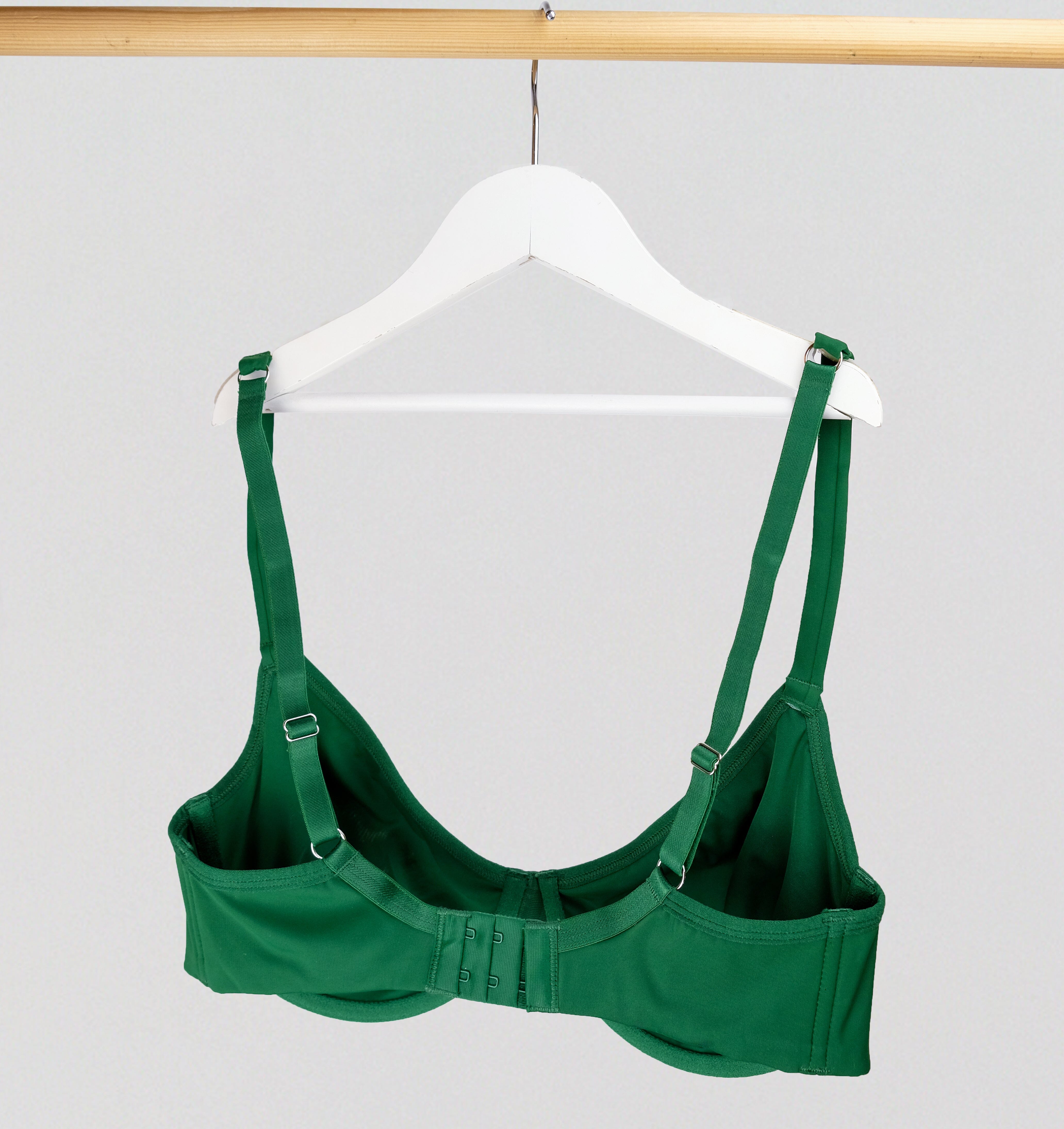 Body contour underwired plunge bra [Forest Green] – The Pantry Underwear